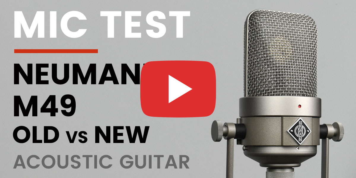 Test #1 Neumann M 49 V, M 49 c, TLM 103 on guitar - Gear and Sound